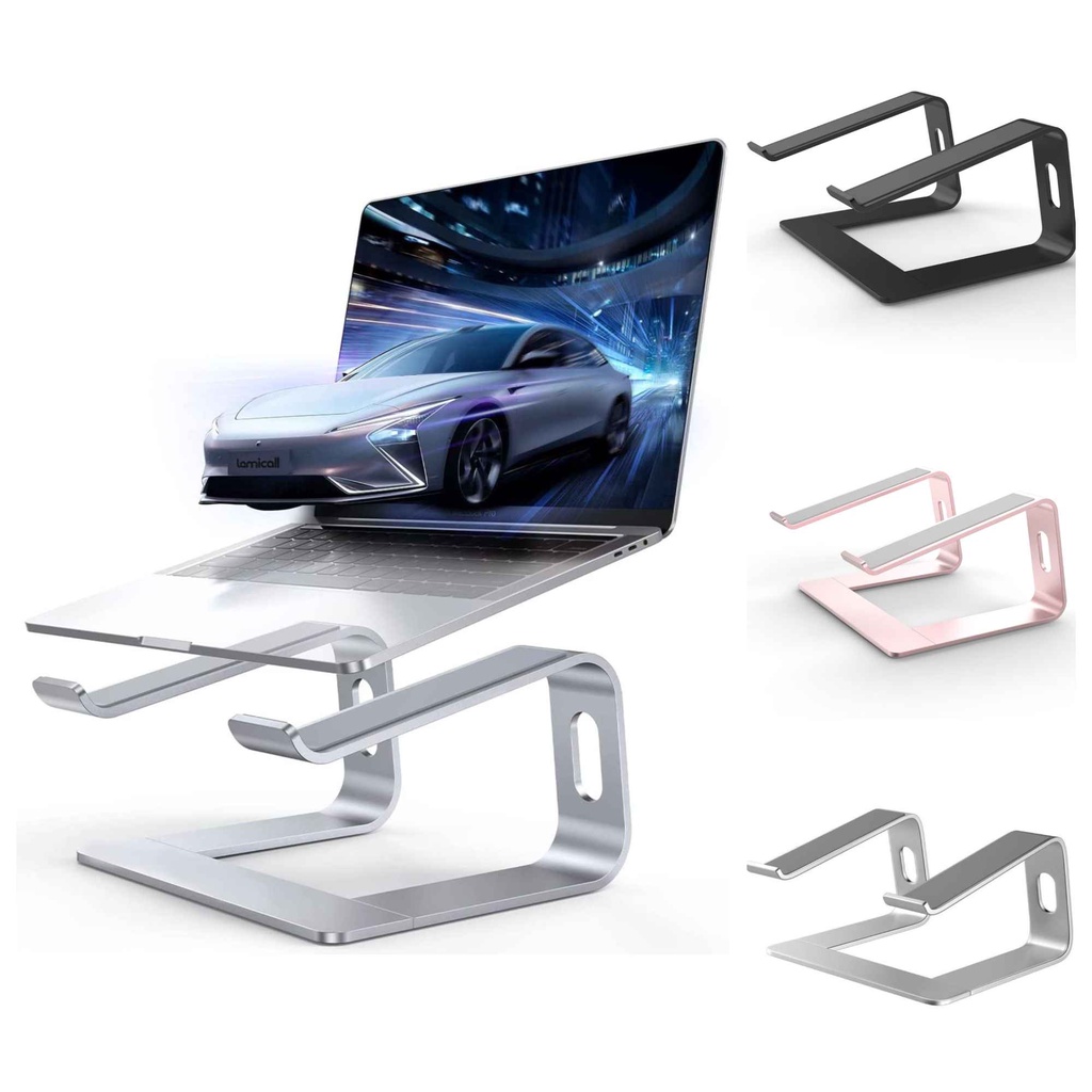 Laptop stand Laptop Riser Aluminum Alloy Hollow Laptop Stand Ergonomic ...