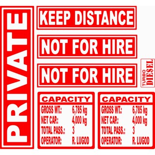 LTFRB Sticker Decal Set for all types of vehicles | Shopee Philippines