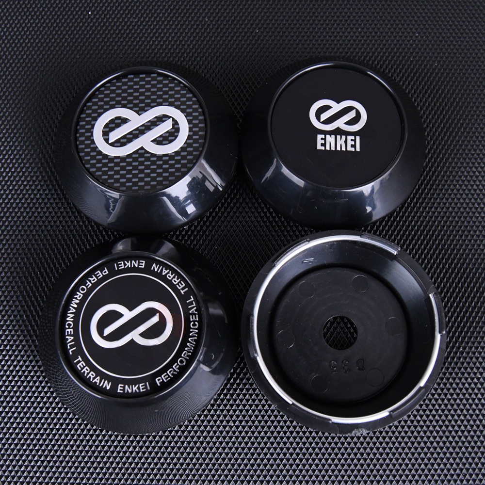 4PCS Clip Diameter 62MM Cap Sport Rim ENKEI Logo Sticker Wheel Center ...