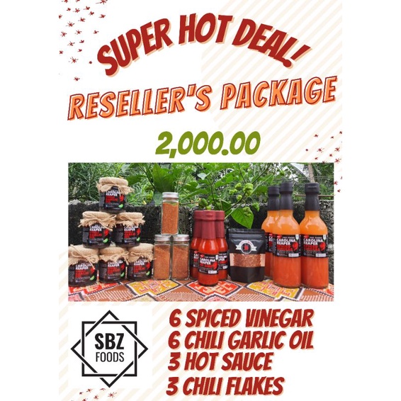SBZ Foods - Reseller's Package, Legit Carolina Reaper Spiced Vinegar ...