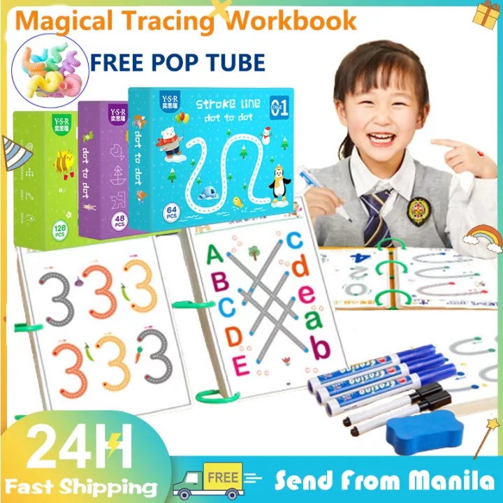 Magic Tracing Workbook Preschool Educational Toys Erasable Pen Logical ...