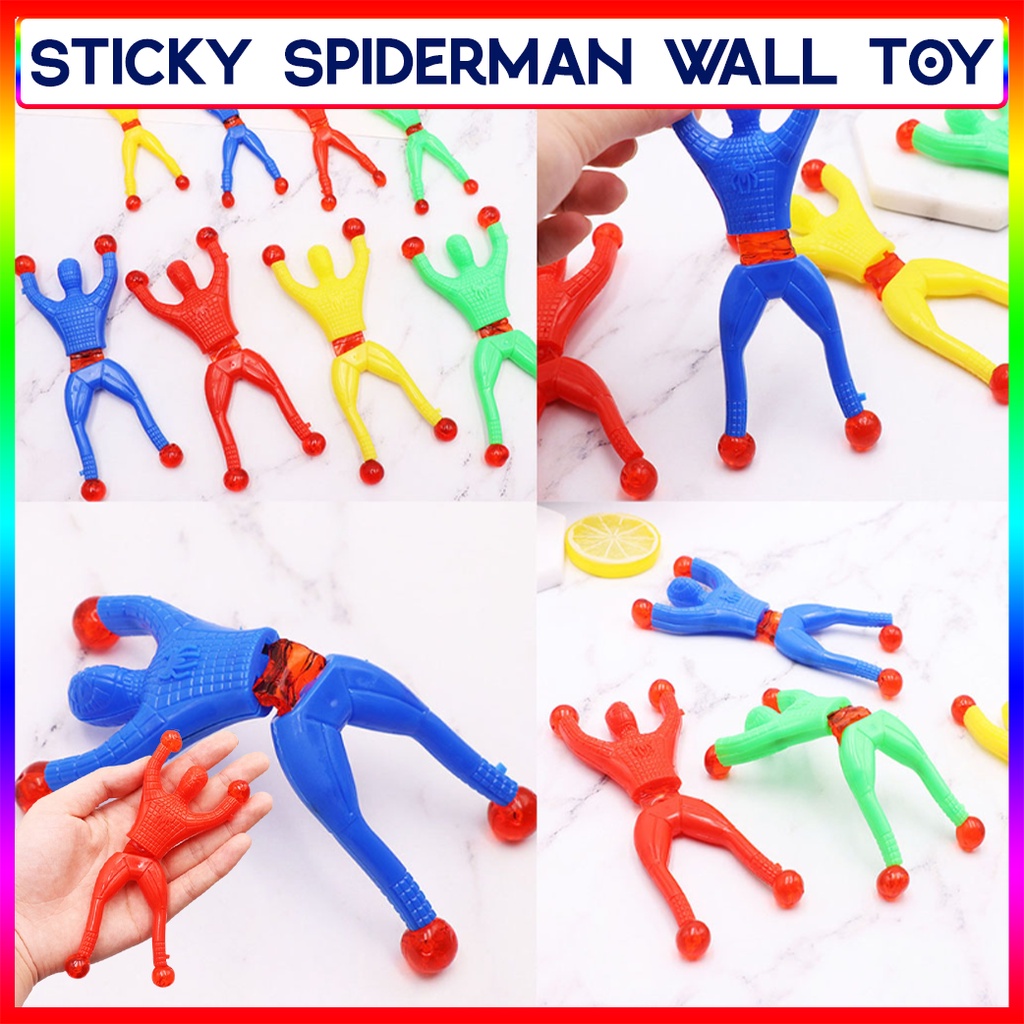 Sticky spider man wall climbing toy Christmas gift fun game children ...