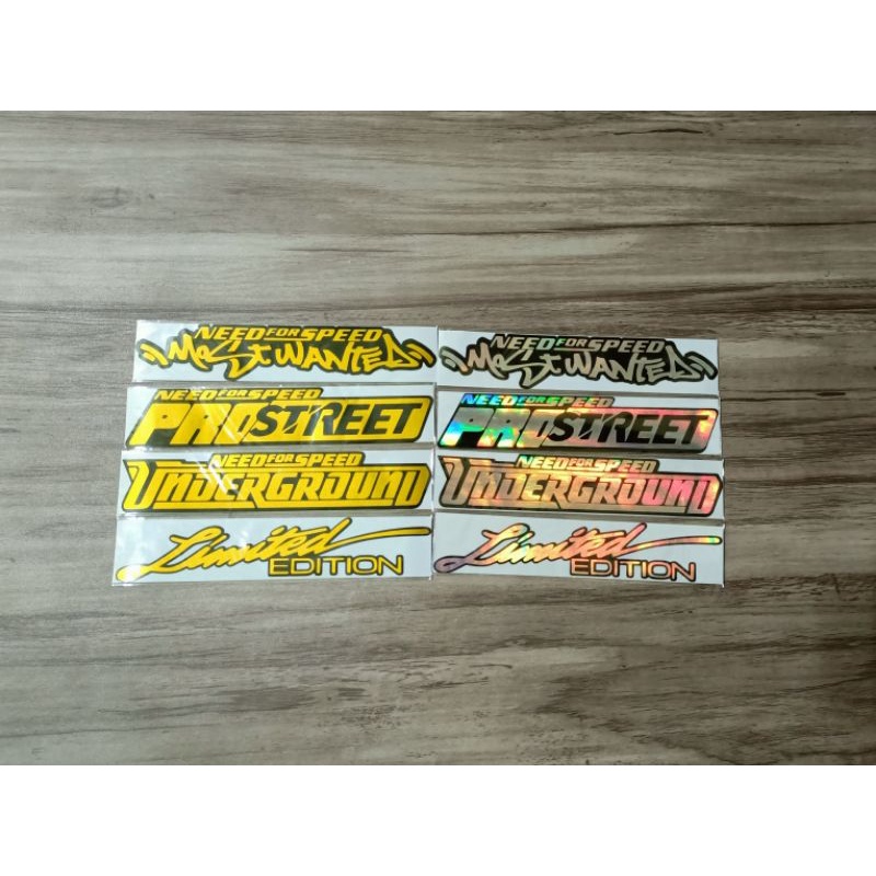 Need for speed most wanted, prostreet, underground decals/ limited ...