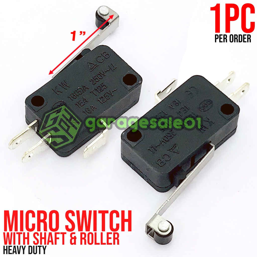 Microswitch With Shaft and Roller Heavy Duty Micro Switch | Shopee ...