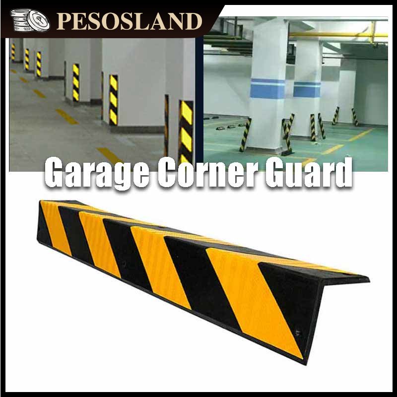 Heavy Duty Rubber Corner Guard Reflectorized Guard For Garage Parking ...