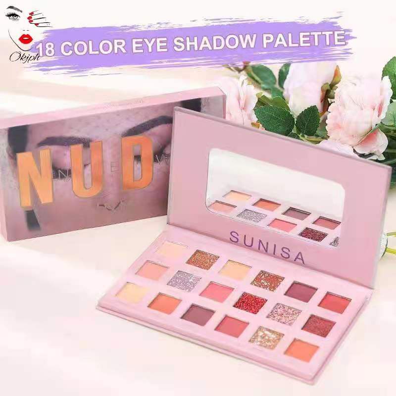 NEW Sunisa Nude Eyeshadow Palette 18colors High Pigmentation | Shopee ...