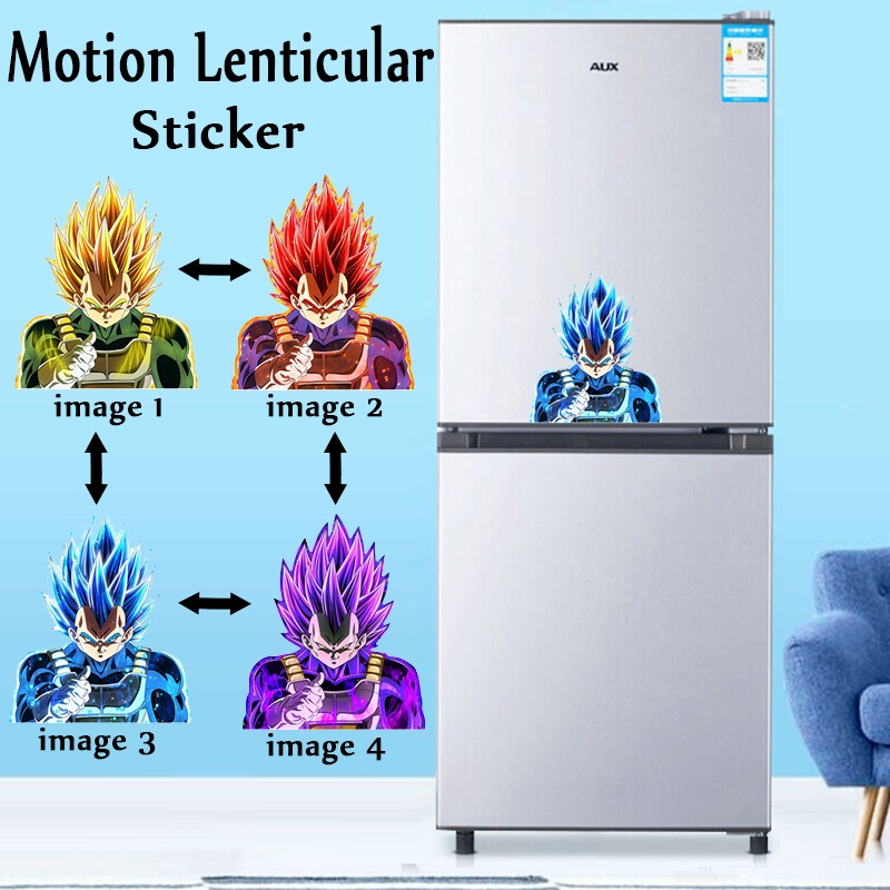 Dragon Ball 3D Motion Stsicker Vegeta Anime Car Sticker Waterproof ...