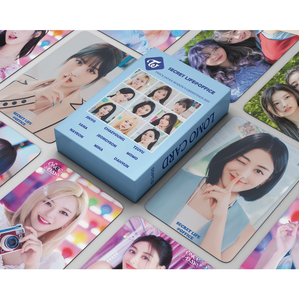 55pcs/box TWICE 2023 SEASON'S GREETING Photocards Twice Album Lomo Card ...