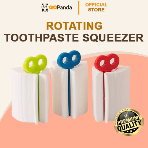 GoPanda Toothpaste Squeezer Holder Sachet Squeezing Tool Rotating ...