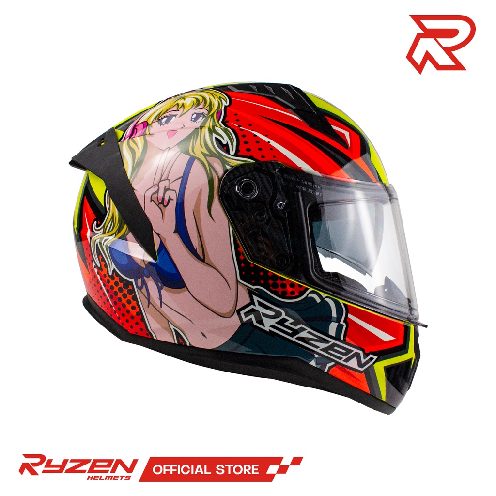 RYZEN ZX-900 Summer Color Full Face Dual Visor Helmet | Shopee Philippines