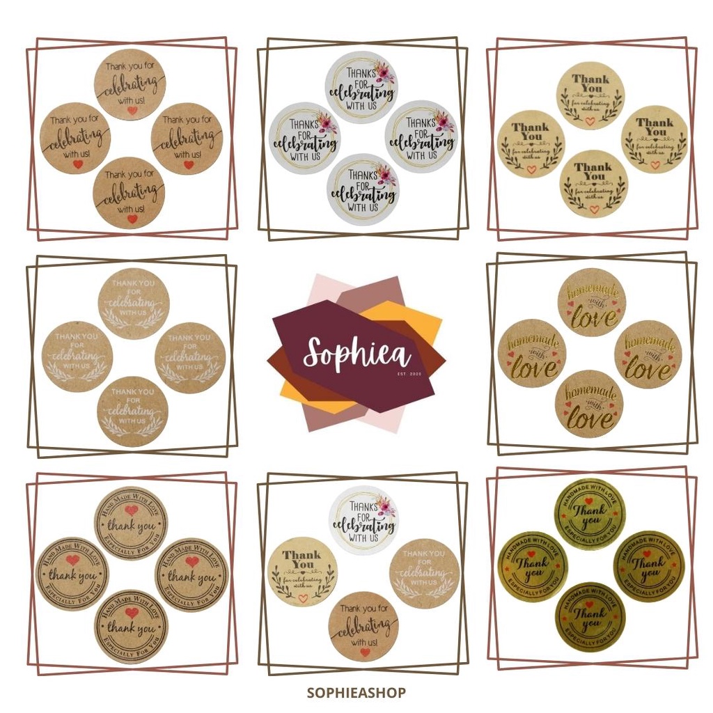 Thank you for celebrating / Self-Adhesive Sticker/ Happy Birthday ...