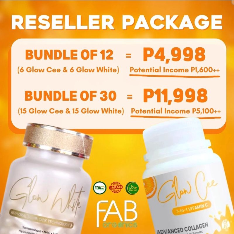 Glow Cee Vitamin C Collagen + Glow White Japan Glutathione Combo ...