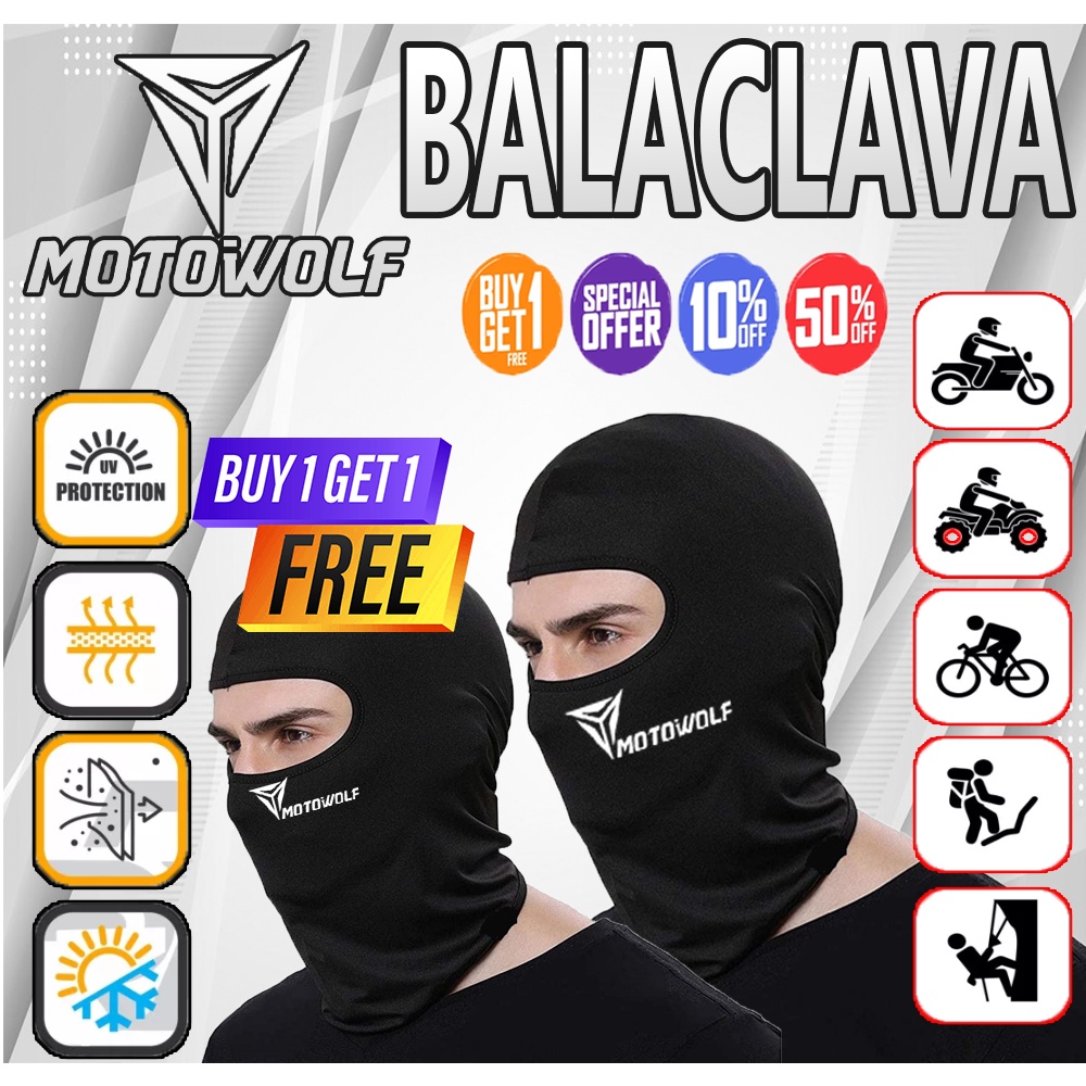Motorcycle Balaclava Full face Mask Bonnet with FOAM | Shopee Philippines