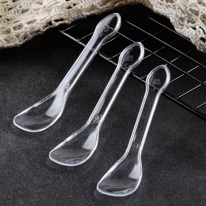 Mini Clear Plastic Spoons Disposable Flatware For Jelly Ice Cream Dessert Jelly | Shopee Philippines
