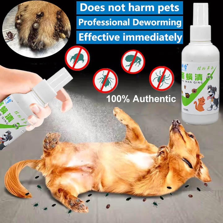 Garapata Remover for Dog Tick Away Spray 100ml for Dogs & Cats Anti ...