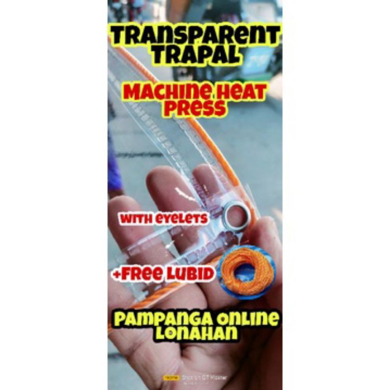 4x8ft 4x11ft 4x13ft Transparent Trapal Tolda Lona Plastic Cover Clear ...