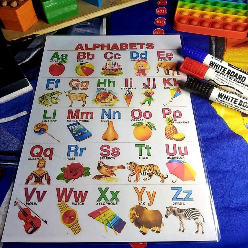 ALPHABET LAMINATED CHART | Shopee Philippines