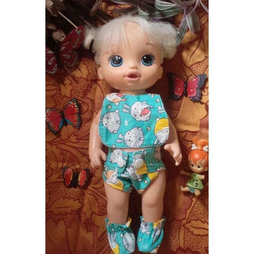 Baby Alive Clothes Accessories Diaper, Bib and Shoes Set for 12"Inches ...