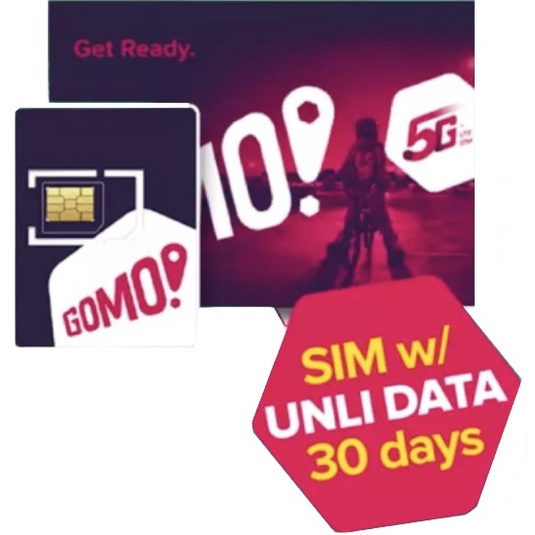 GOMO Sim 30days UNLIDATA or 30GB NO EXPIRY | Shopee Philippines