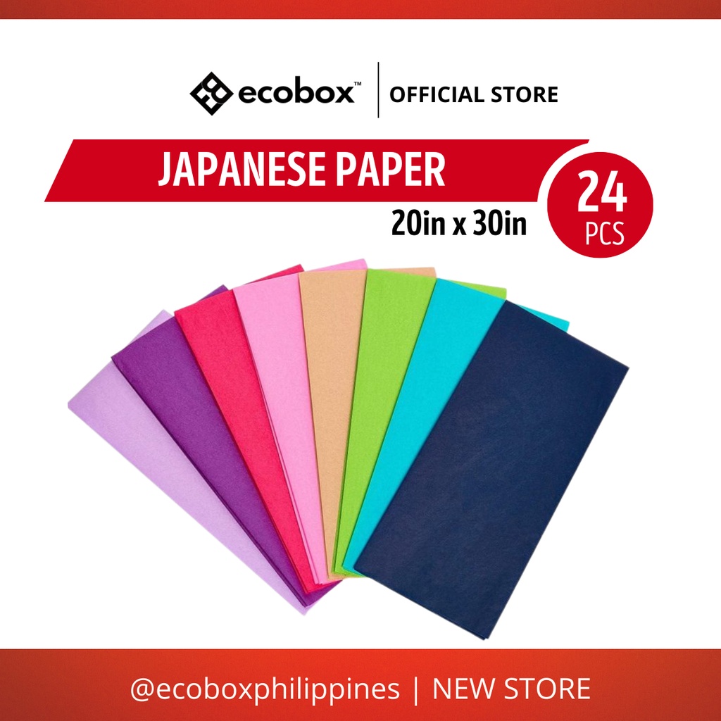 Ecobox [New Store] Japanese Paper, Paper Wrapper 20in x 30in, 24pcs ...