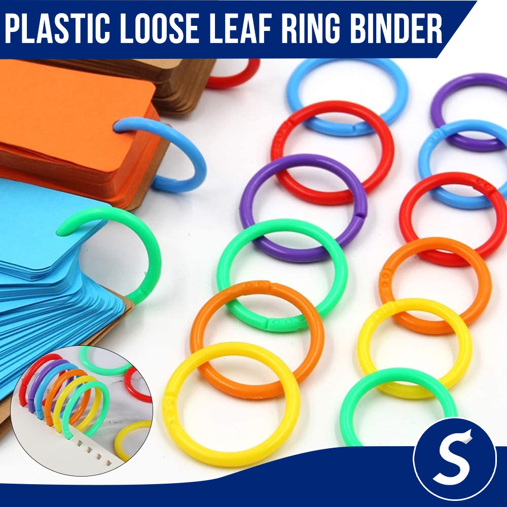 Plastic Loose Leaf Ring Binder Multi-function Binding Rings for DIY ...
