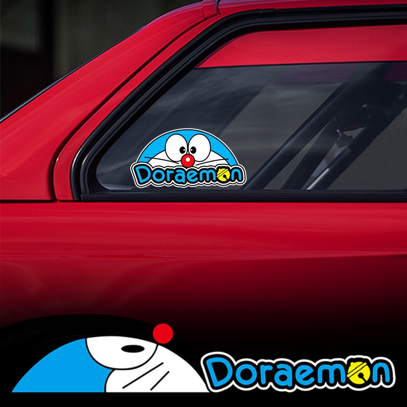 Doraemon Comics Cartoon Cute Sticker Robot Cat Car Motorcycle Stickers ...