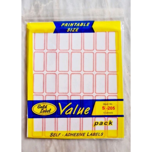Gold Label Self-Adhesive Label Sticker Price Tag Note Sticker S-201 & S ... Gold Label Self-Adhesive Label Sticker Price Tag Note Sticker S-201 & S ...