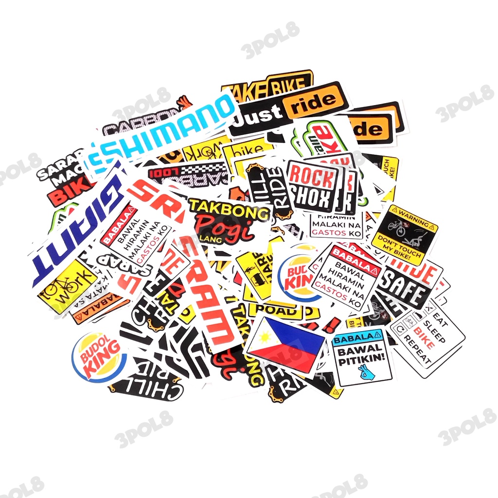 FOR FREEBIES ONLY Waterproof stickers bike MTB random 1 pc sticker ...