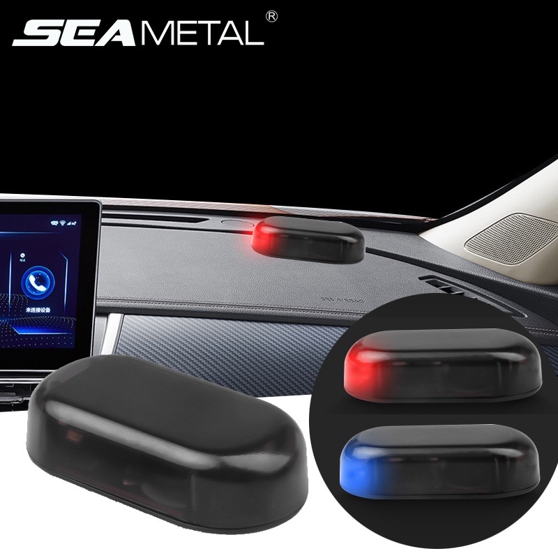 SEAMETAL Solar Car Anti-theft Warning Lamp Universal Anti-theft Flash ...