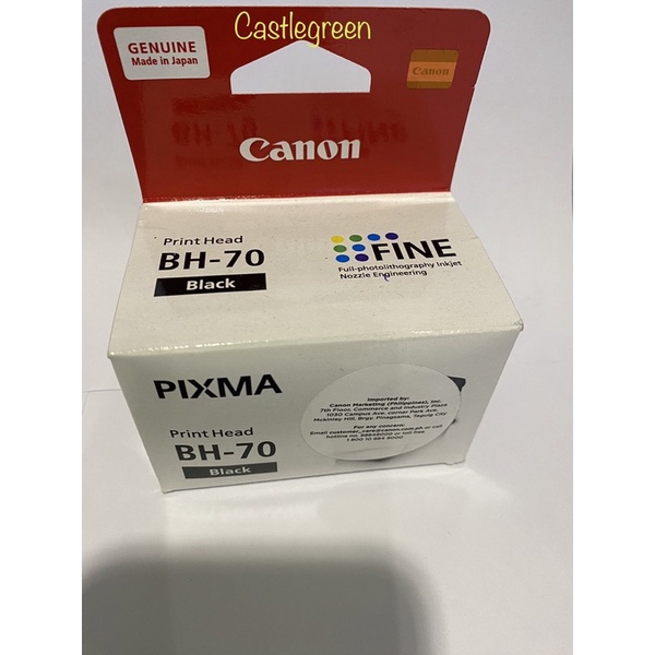 Canon Printhead Black BH-70 for G1020 G2020 G3020 Original Sealed ...
