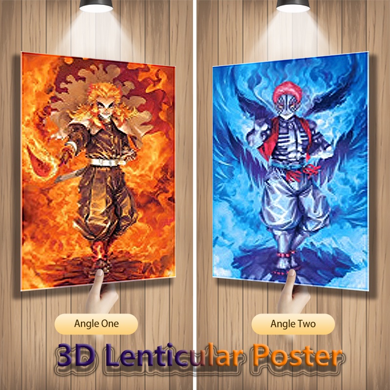 Rengoku Kyoujurou Demon Slayer Anime 3D Lenticular Posters Flip ...