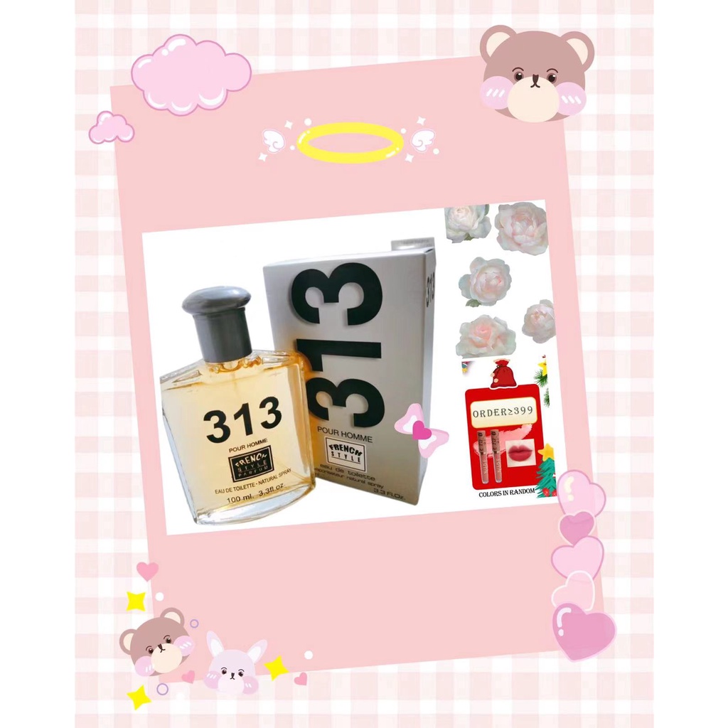 313 FRENCH STYLE PERFUME 100ML PERFUME FOR MEN | Shopee Philippines