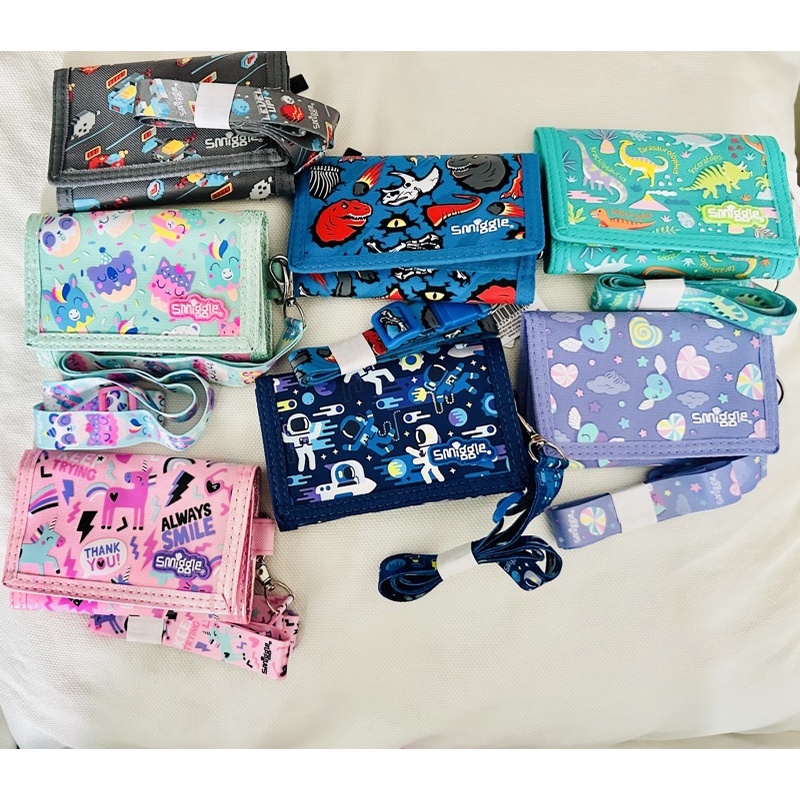 Smiggle Trifold Wallet with Lanyard | Shopee Philippines
