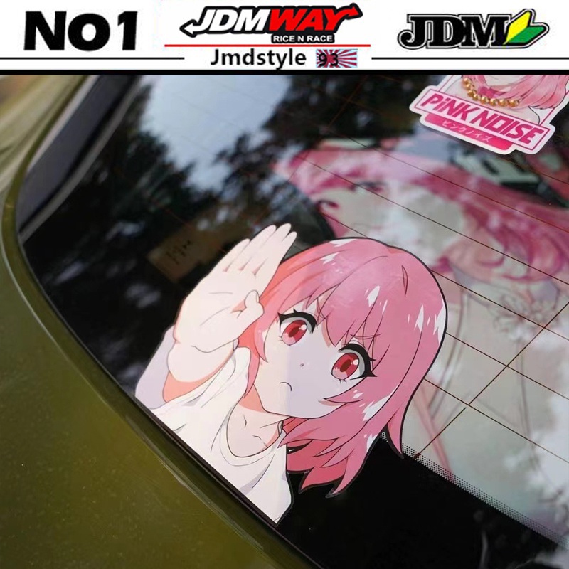 Japanese Style Car JDM Girl Sticker JDM Street Racing Windshield ...