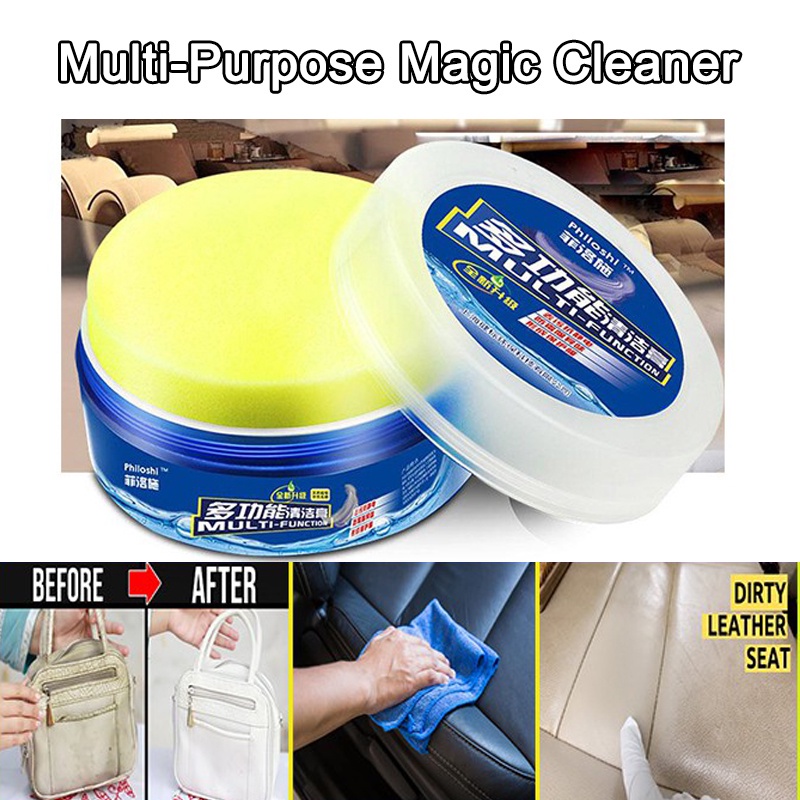 Multi-Purpose Magic Cleaner & Polisher Leather Cleaning Cream Soap ...