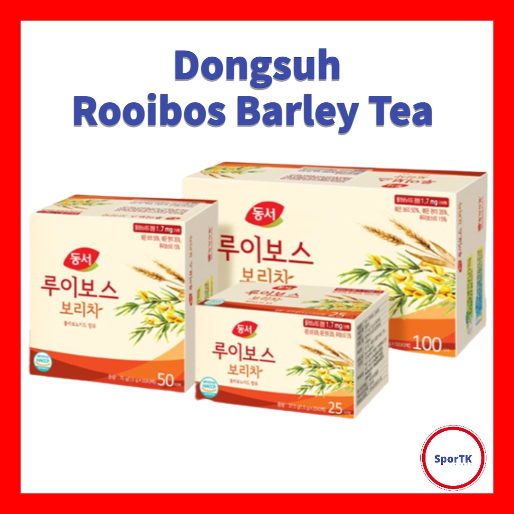 DONGSUH Rooibos Barley Tea Korean Healthy Tea 1.5gx25,50,100 Teabags ...