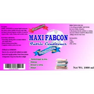 Sticker Label For Fabcon | Shopee Philippines