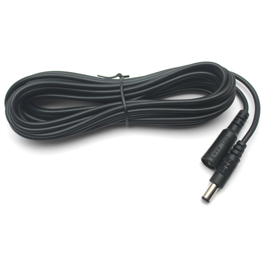 DC 5.5mm x 2.1mm Power Male to Female Barrel Plug Connector Extension ...