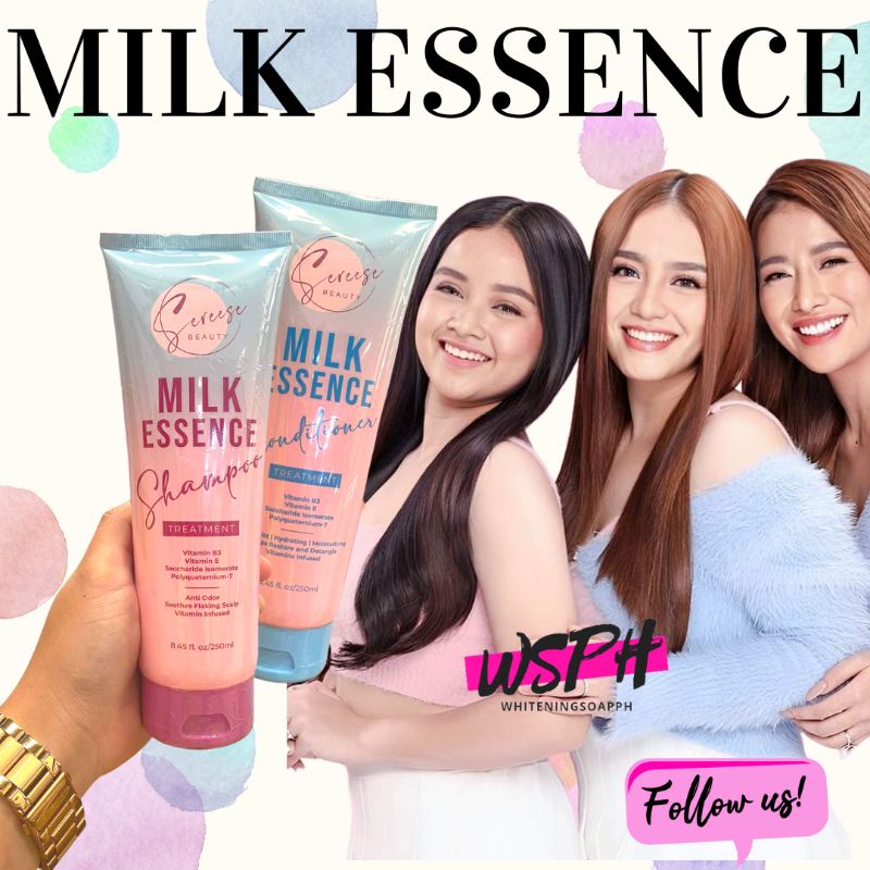 Sereese Beauty Milk Essence Shampoo and Conditioner | Shopee Philippines