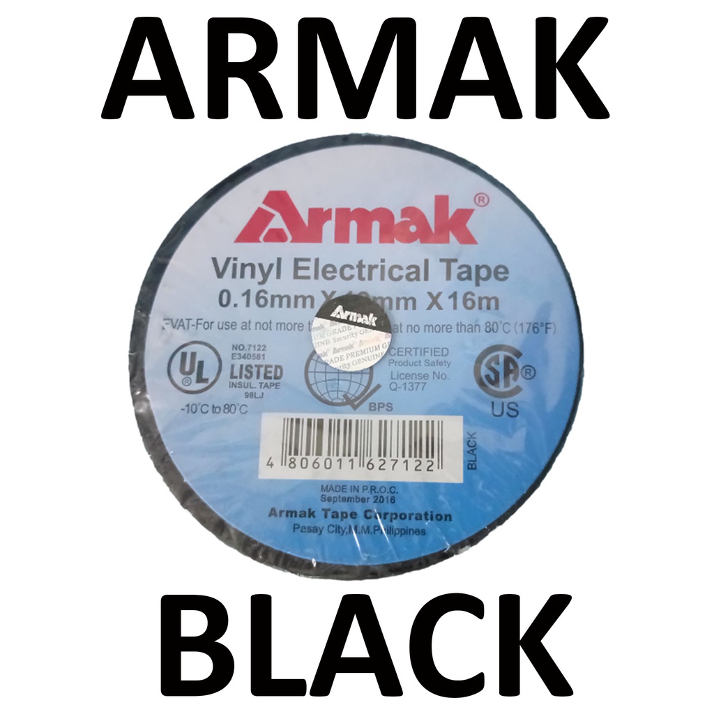 ORIGINAL ARMAK ELECTRICAL TAPE 3/4" X 0.16MM X 16 METERS ...