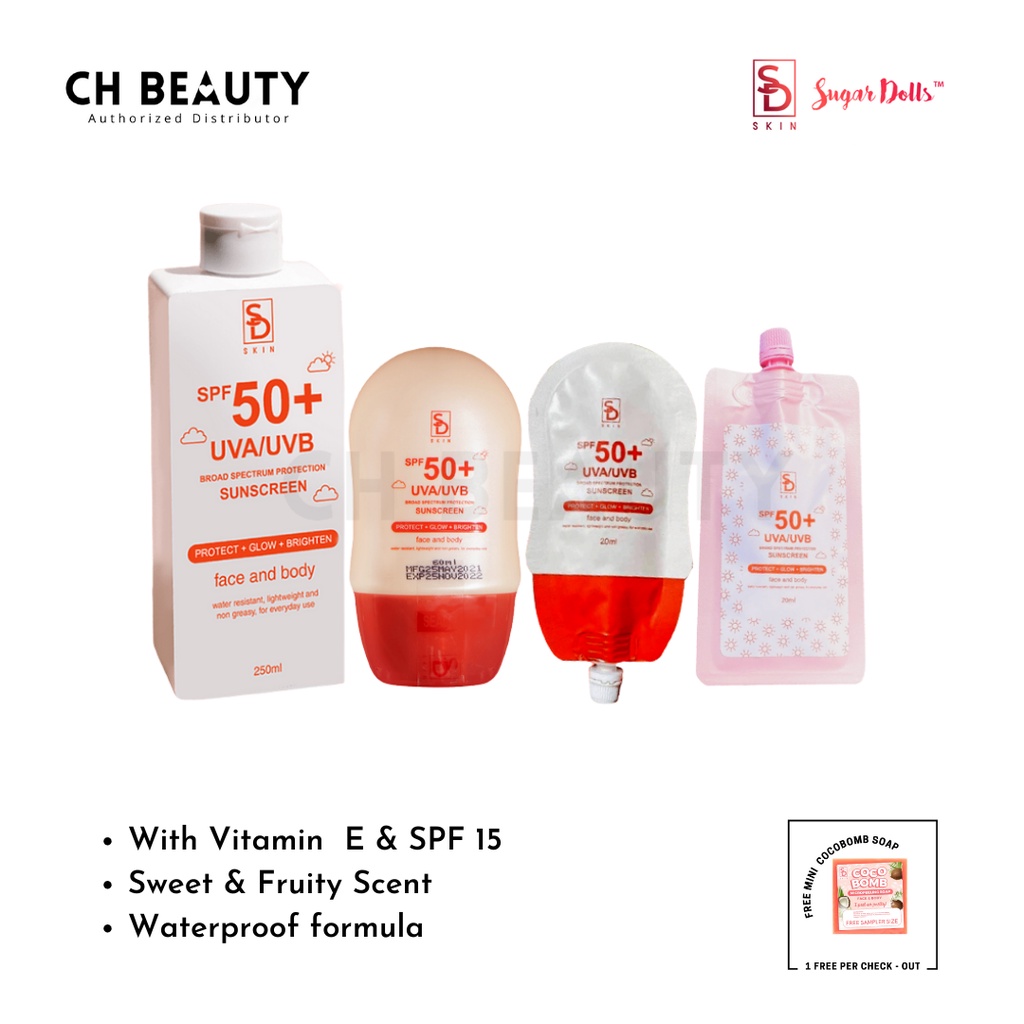 SUGAR DOLLS PH Sunscreen Face and Body SPF 50++ | Shopee Philippines
