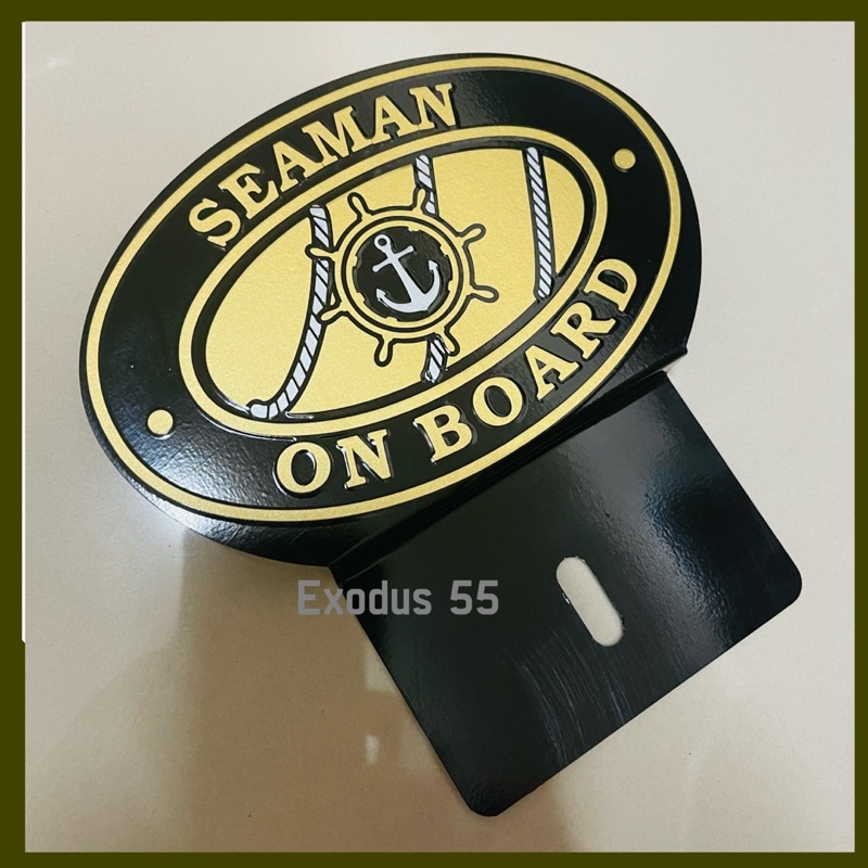 SEAMAN Car Profession Emblem Accessories Black Gold Best for Gifts and ...