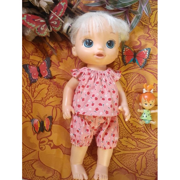 Baby Alive Clothes/Ruffled Sleeves Top w/ Bloomer Short for 12"Inches ...