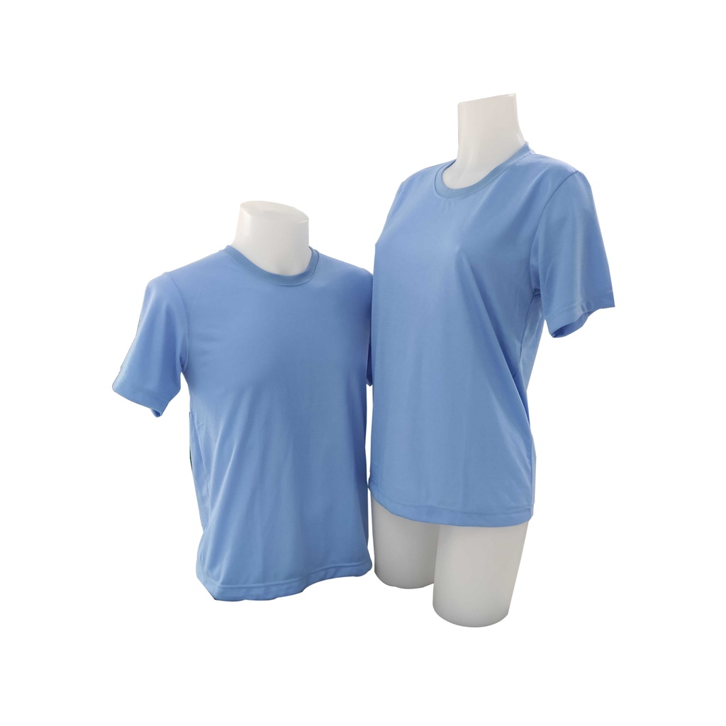 Plain T-shirts Sky Blue Jersey Cotton Wholesale 12 Pcs. | Shopee ...
