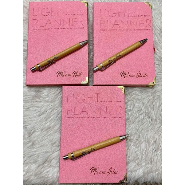 PERSONALIZED PLANNER WITH PEN (WITH FREE GIFT BAG) | Shopee Philippines