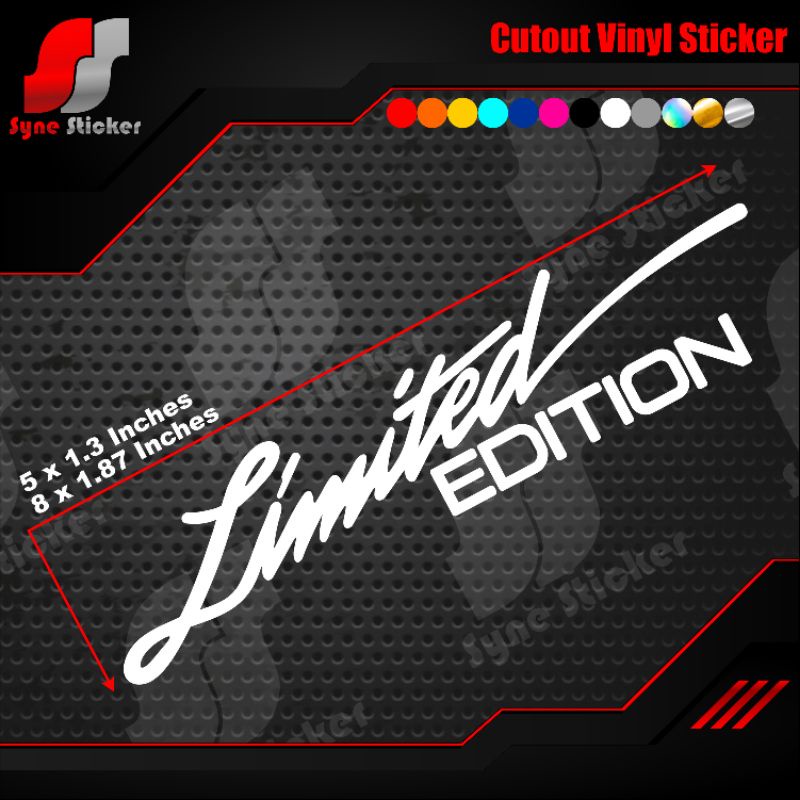 Limited Edition Motorcycle Vinyl Sticker Decals | Shopee Philippines