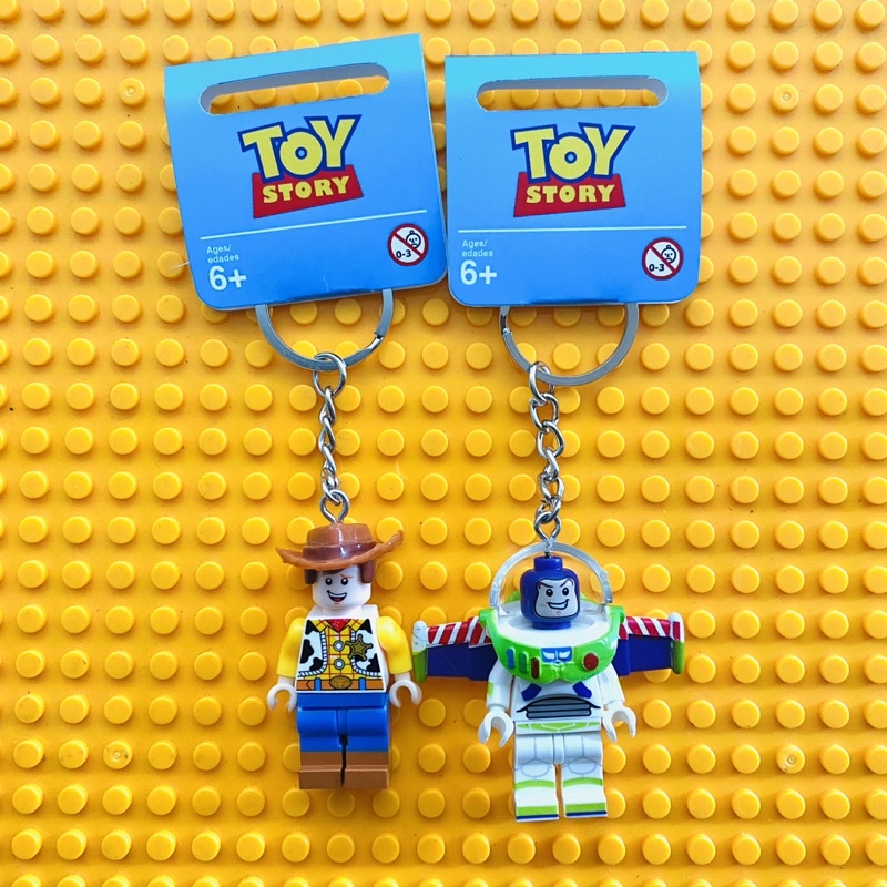 [PROMO] Toy Story Buzz Lightyear and Woody Set Custom Brick Keychain ...