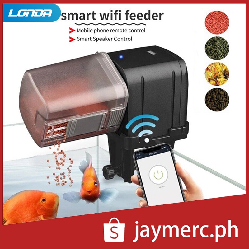 iLONDA WiFi Automatic Fish Feeder USB Powered Voice Control Aquarium ... iLONDA WiFi Automatic Fish Feeder USB Powered Voice Control Aquarium ...