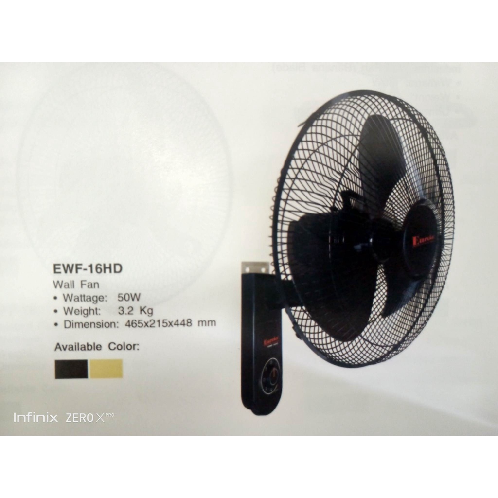 EWF-16 HD Eureka Wall Fan 16" High Definition | Shopee Philippines