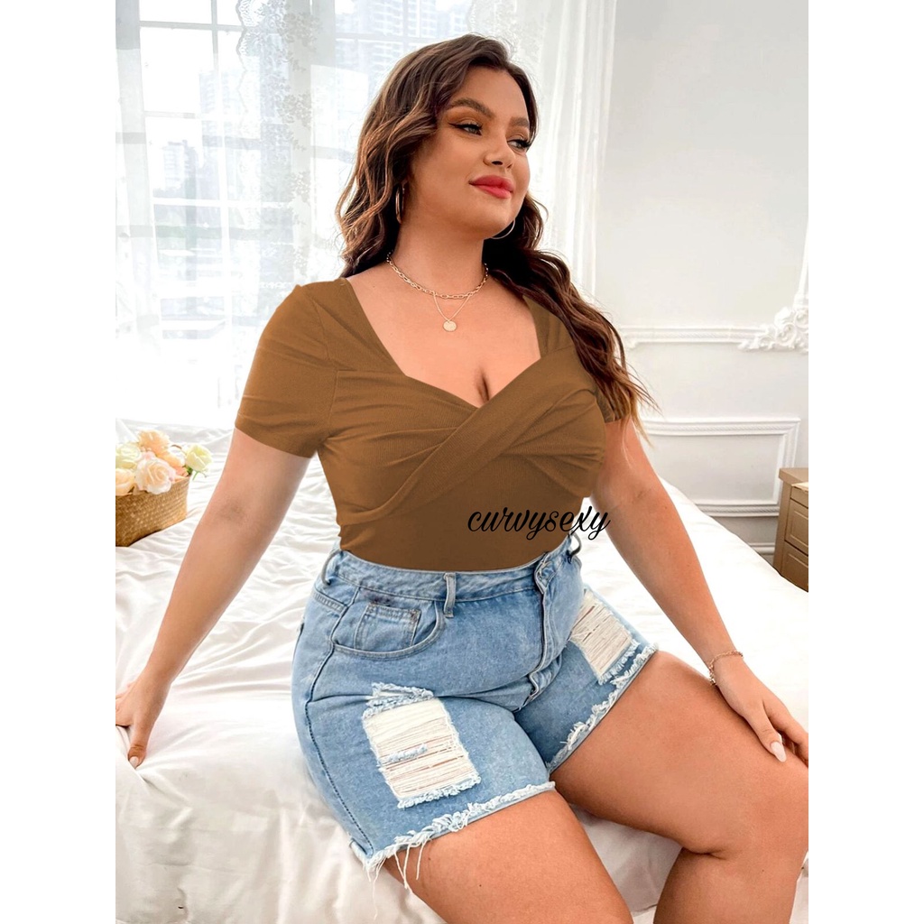 CURVYSEXY PLUSSIZE [ZAKU] SEXY TOP | Shopee Philippines